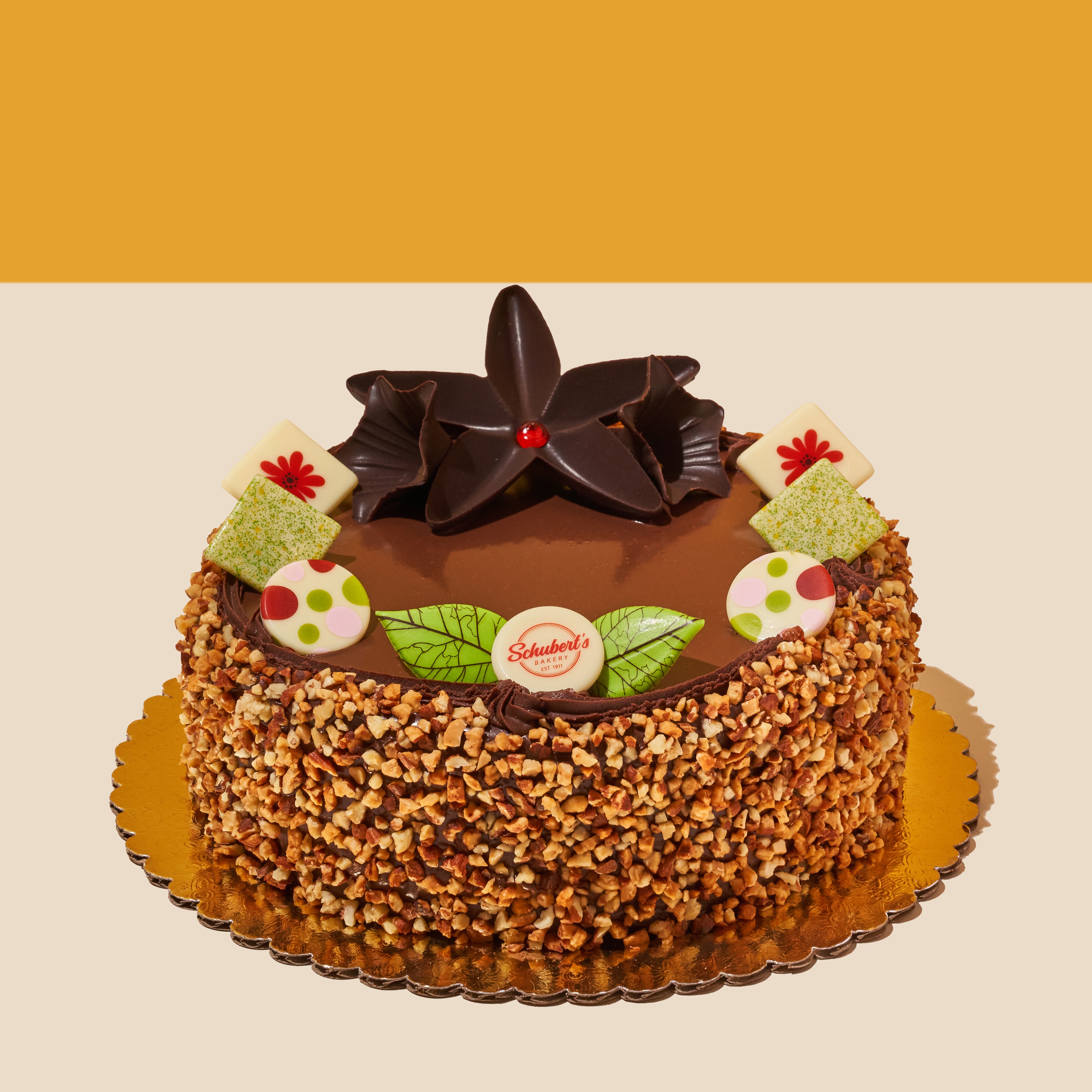 Chocolate Mousse with Almonds Cake – Schubert's Bakery